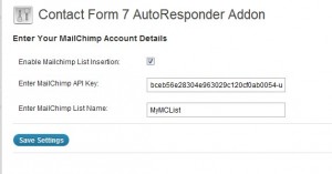 Contact Form 7 AutoResponder Addon Plugin