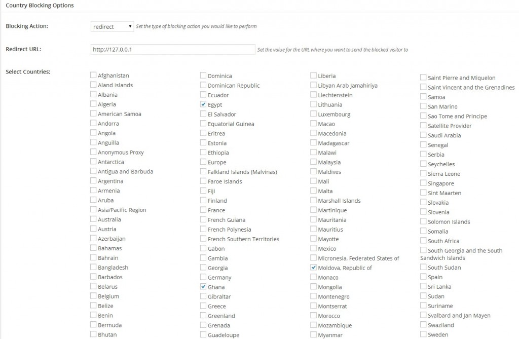 Country Blocking Wordpress Plugin
